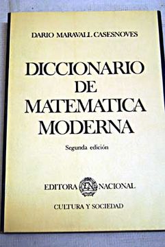 Libro diccionario de matemática moderna, maravall casesnoves, darío ...