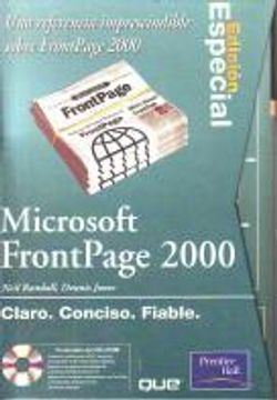 Libro Microsoft Frontpage 2000 (Obra Completa, Dos Tomos) De Dennis Jones Neil Randall - Buscalibre