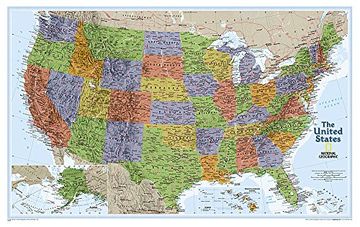 Libro United States Explorer Wall Map - Laminated (U.S. Map) (National ...