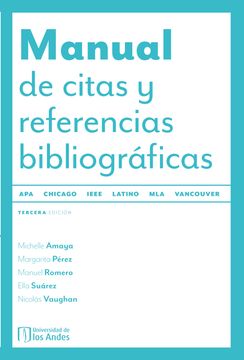 Libro Manual de Citas y Referencias Bibliográficas. Cuarta Edición Actualizada. De Michelle ...