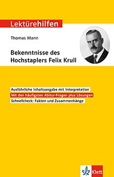 Libro Klett Lektürehilfen Thomas Mann, Bekenntnisse des Hochstaplers ...