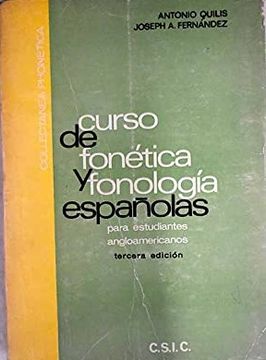 Libro Curso de Fonetica y Fonologia Españolas Para Estudiantes ...
