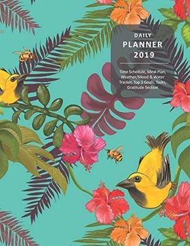 Libro Daily Planner 2019 Time Schedule, Meal Plan, Weather/Mood and ...