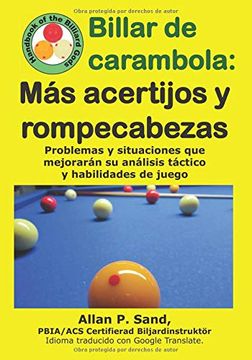 Libro Billar de Carambola - más Acertijos y Rompecabezas: Problemas y ...