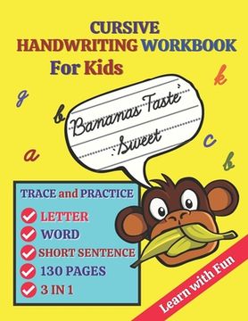 Libro Cursive Handwriting Workbook For Kids: Trace and Practice Letter ...