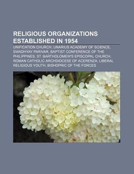 Libro religious organizations established in 1954: unification church ...