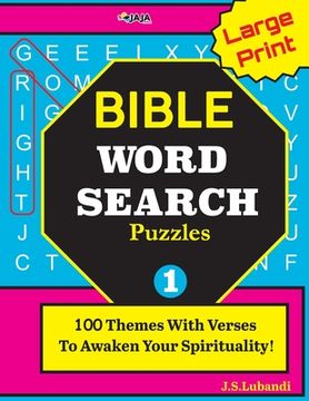 Libro Large Print BIBLE WORD SEARCH Puzzles: 100 Themes With Verses To ...
