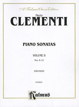 Libro piano sonatas, volume ii: nos. 8-12 De clementi, muzio - Buscalibre