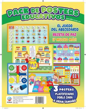 Libro Pack de Posters Educativos el Juego del Abecedario, Receta de paz ...