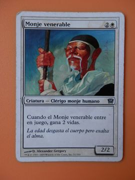 Libro Carta Magic Monje Venerable. Clérigo Monje Humano, D. Alexander ...