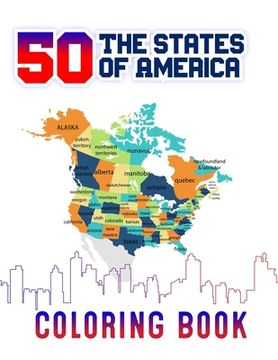 Libro 50 The States of America Coloring Book: Fifty State Maps with ...