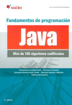 Libro Fundamentos de Programacion con Java (100 Algoritmos Codificados) (Ebook) De Ricardo ...