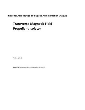 Libro Transverse Magnetic Field Propellant Isolator De National ...