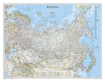 Libro National Geographic Russia Wall map - Classic - Laminated (30. 25 ...