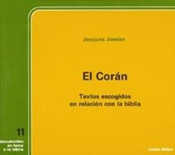 Libro El Corán (Documentos en torno a la Biblia) De Jacques Jomier ...