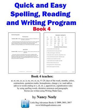 Libro Quick and Easy Spelling, Reading and Writing Program Book 4 (en Inglés) De Hill, Penny ...