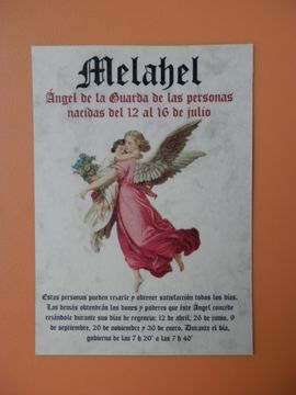 Libro Postal Melahel. Ángel De La Guarda De Las Personas Nacidas Del 12 ...