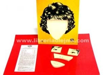 Libro Esquema Corporal. Cara Mujer (madera) (23x27cms.) (1 tablero+ 5 ...