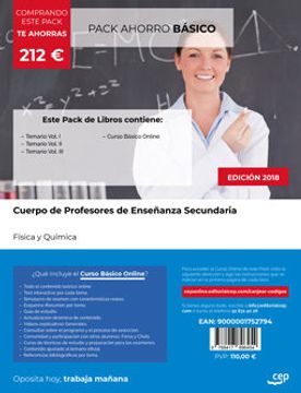 Libro Pack Ahorro Basico. Cuerpo de Profesores de Enseñanza Secundaria ...