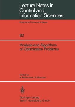 Libro analysis and algorithms of optimization problems (en Inglés) De malanowski, kazimierz ...