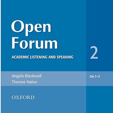Libro open forum 2: academic listening and speaking De blackwell ...