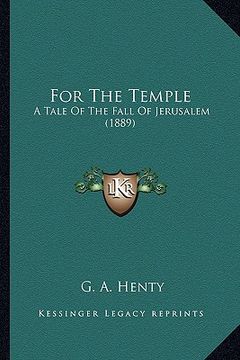 Libro for the temple for the temple: a tale of the fall of jerusalem ...