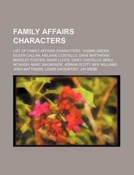 Libro family affairs characters: list of family affairs characters ...