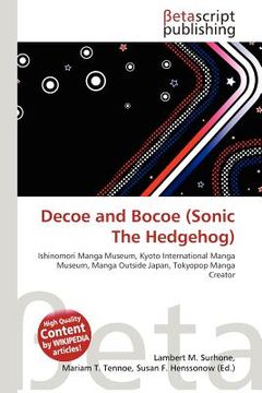 Libro decoe and bocoe (sonic the hedgehog), surhone, lambert m., ISBN ...