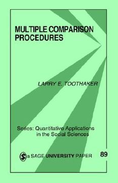 Libro multiple comparison procedures (en Inglés) De toothaker, larry e ...