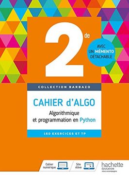 Libro Barbazo Algo 2Nde - Cahier D'exercices - ed. 2018: Algorithmique ...