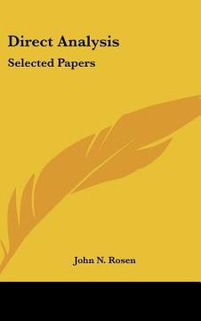Libro direct analysis: selected papers (en Inglés) De rosen, john n ...