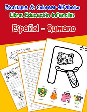 Libro Español - Rumano: Escritura & Colorear Alfabeto Libros Educación ...