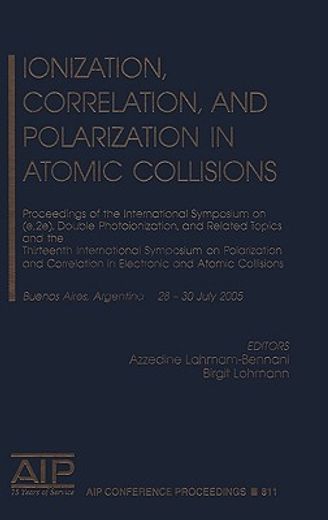 Libro ionization, correlation, and polarization in atomic collisions De - Buscalibre