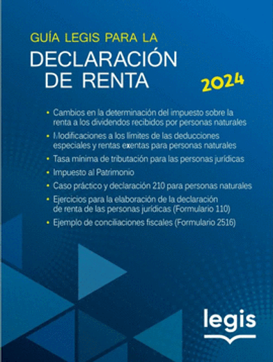 Libro GUÍA LEGIS PARA LA DECLARACIÓN DE RENTA 2024 De Sin Autor - Buscalibre Colombia