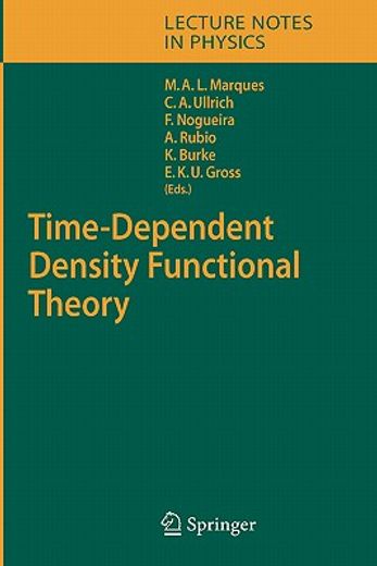 Libro time-dependent density functional theory, m. (edt) marques, ISBN 9783540354222. Comprar en ...
