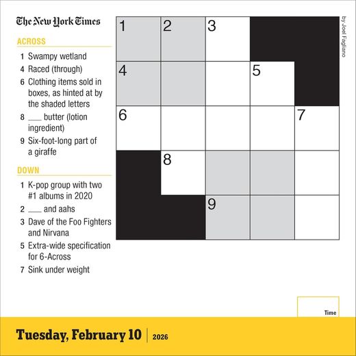 Libro New York Times Mini Crossword Page-A-Day® Calendar 2026 (en ...