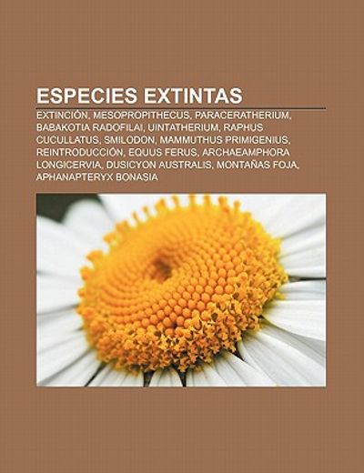 Libro especies extintas: extinci n, mesopropithecus, paraceratherium ...