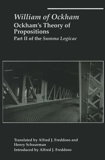 Libro Ockham's Theory of Propositions: Part II of the Summa Logicae De ...