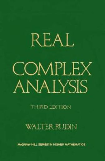 Libro Real and Complex Analysis De Rudin, Walter - Buscalibre Colombia
