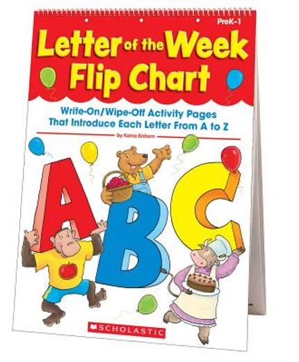 Libro letter of the week flip chart,write-on/wipe-off activity pages ...